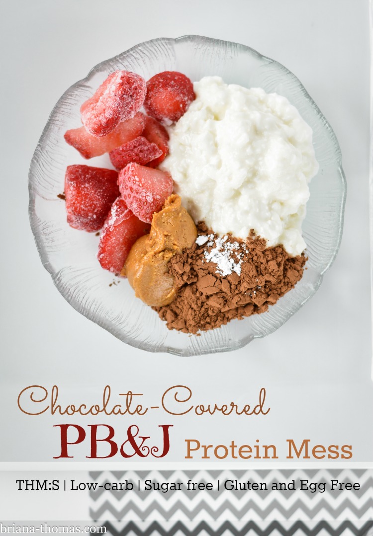 Chocolate-Covered PB&J Protein Mess - Briana Thomas