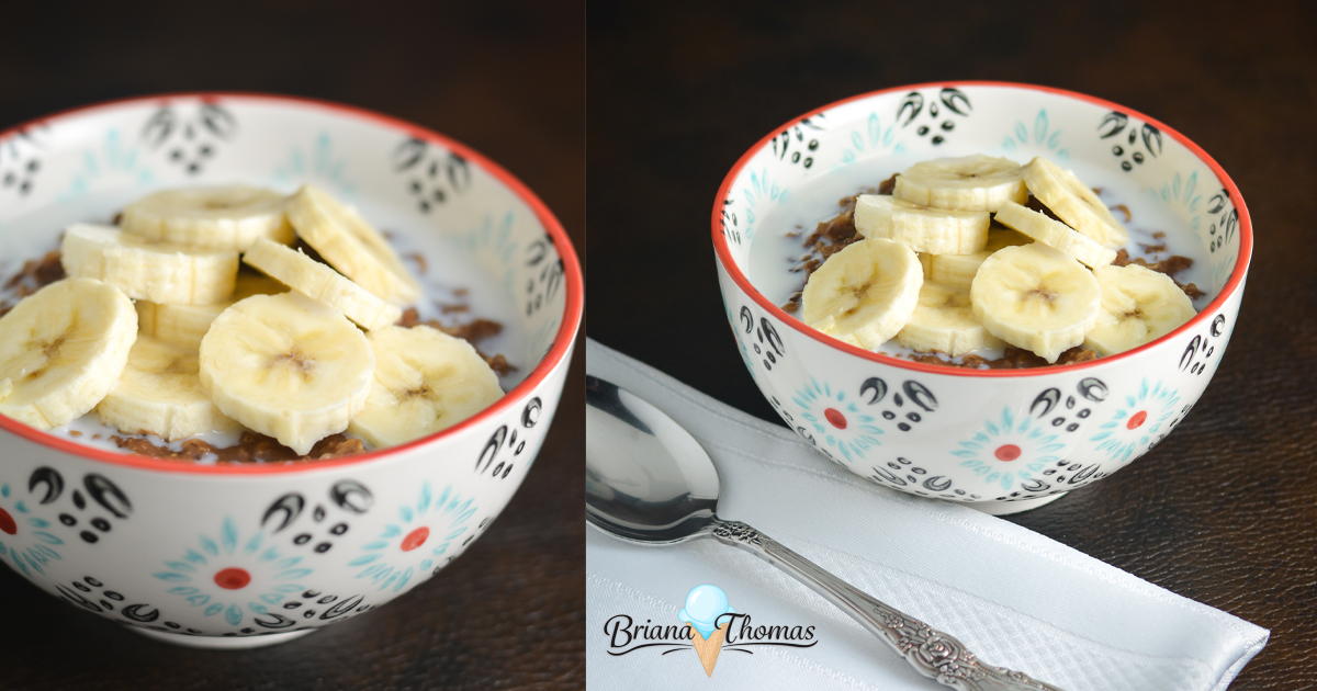 Easy Chocolate Oatmeal: My Go-To Breakfast (THM:E, low fat, gluten/egg ...