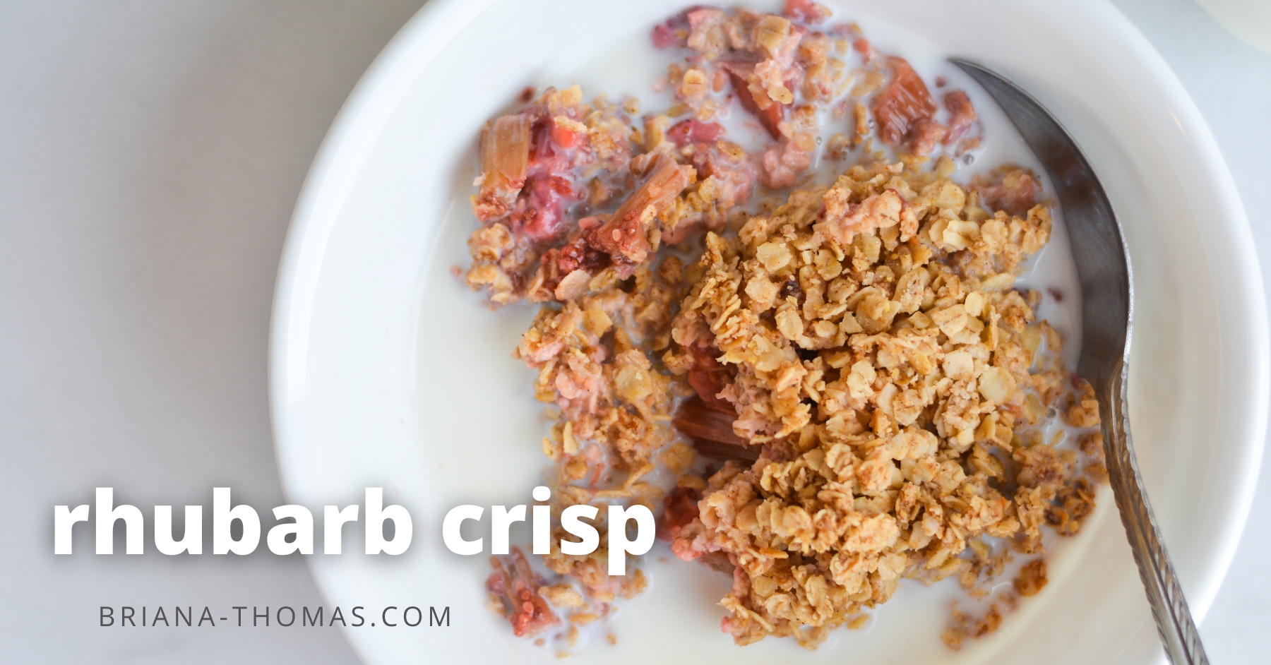 Sugar Free Rhubarb Crisp - THM Friendly